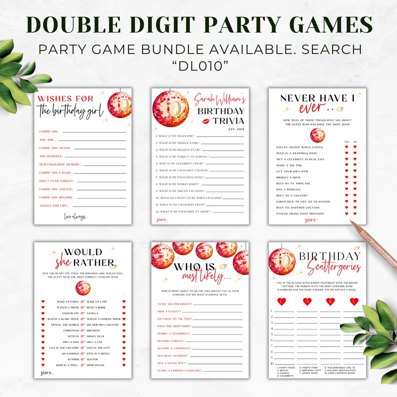 Birthday Trivia Game | Who Knows the Birthday Girl Best | Instant ...