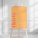 30th Birthday Welcome Sign | Modern Pink and Orange Welcome Sign | 30th ...