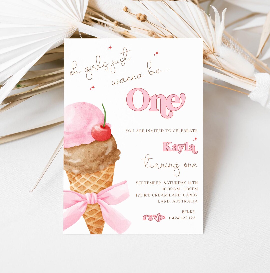 Girls Just Wanna Have Fun Birthday Invite | Pink Coquette Bow ...