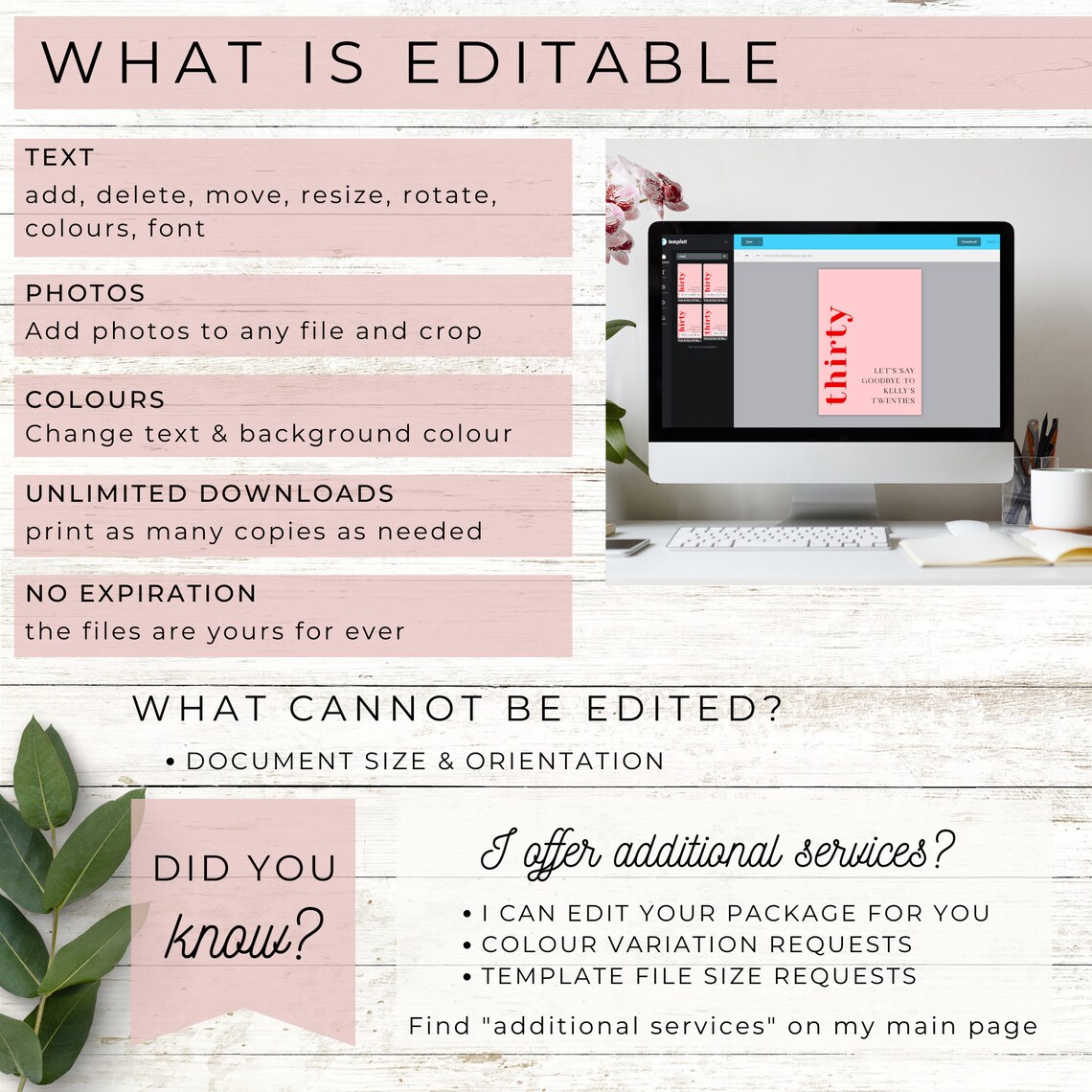 Pink and Red Welcome Sign Modern 30th Birthday Party Poster - Etsy