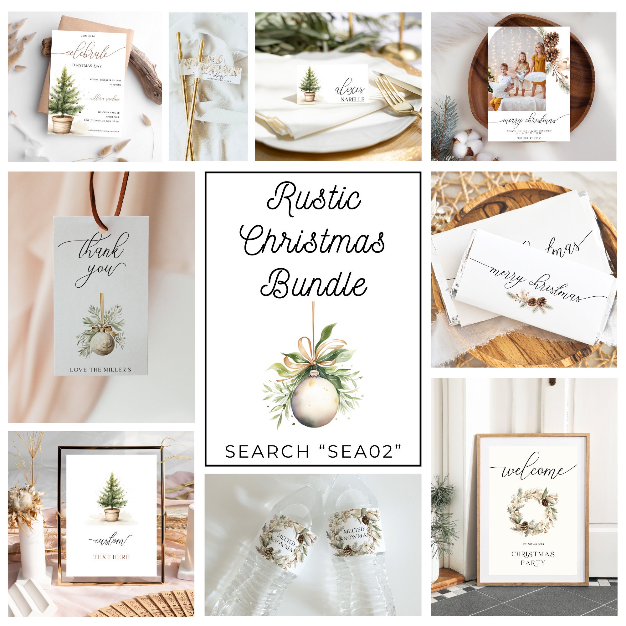 Christmas Riddles Game Printable | Kids Holiday Party Games | Rustic ...