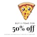 Pizza Party Food Label Template | Blue Themed Food Buffet Tent Card ...