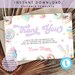 Sweet Sassy Birthday Thank You Card | Editable Pastel Candy Land ...