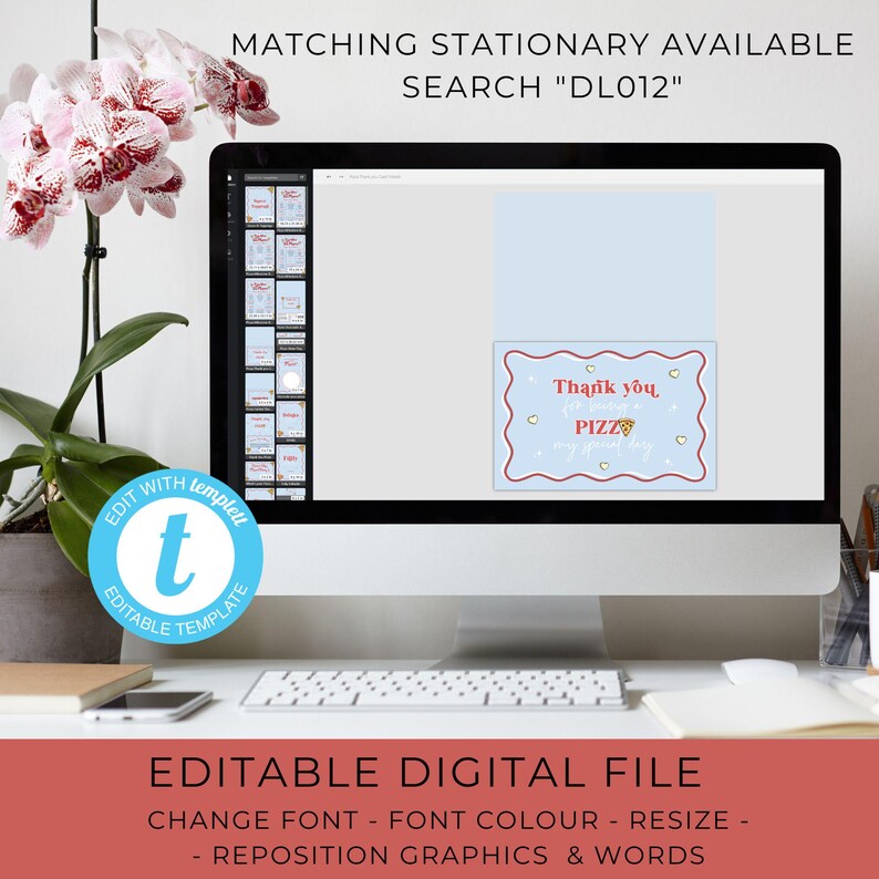 Pizza Party Food Label Template | Blue Themed Food Buffet Tent Card ...