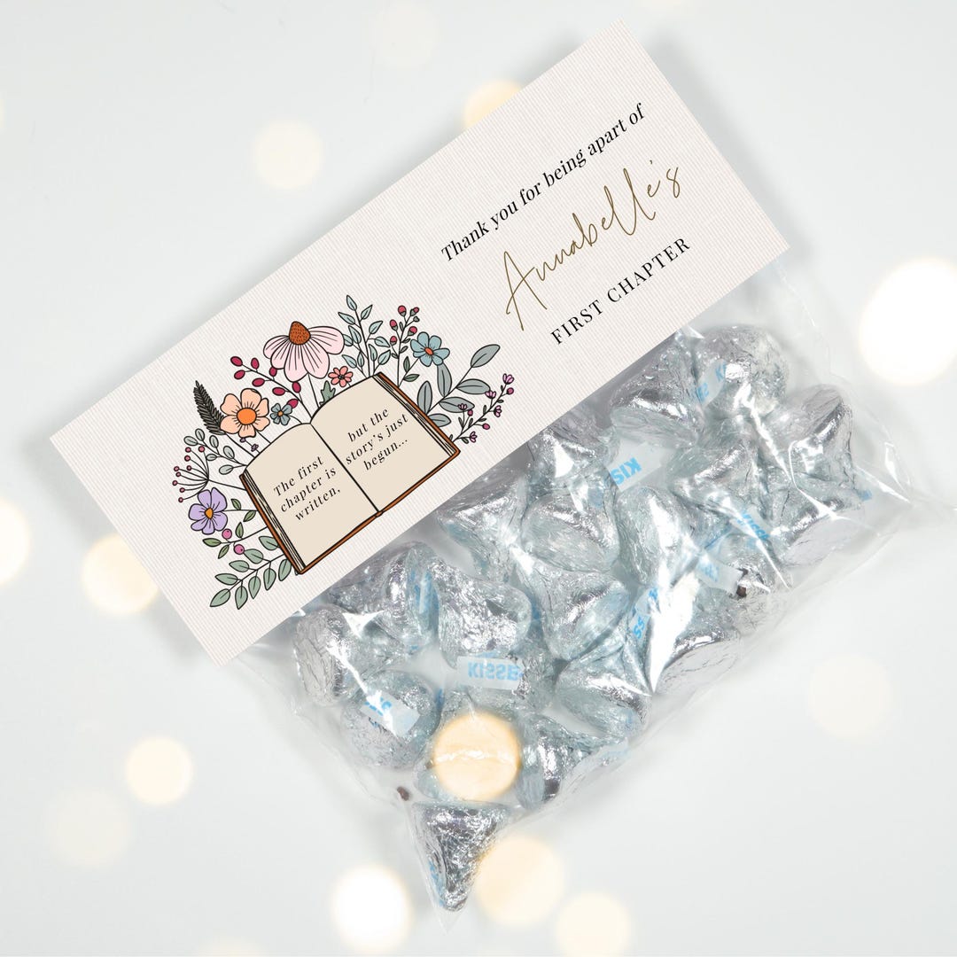 First Chapter Decorations Birthday | Storybook Favor Bag | Vintage ...
