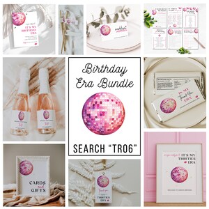 Fully Editable Custom Sign Template | Pink Retro Birthday Theme ...