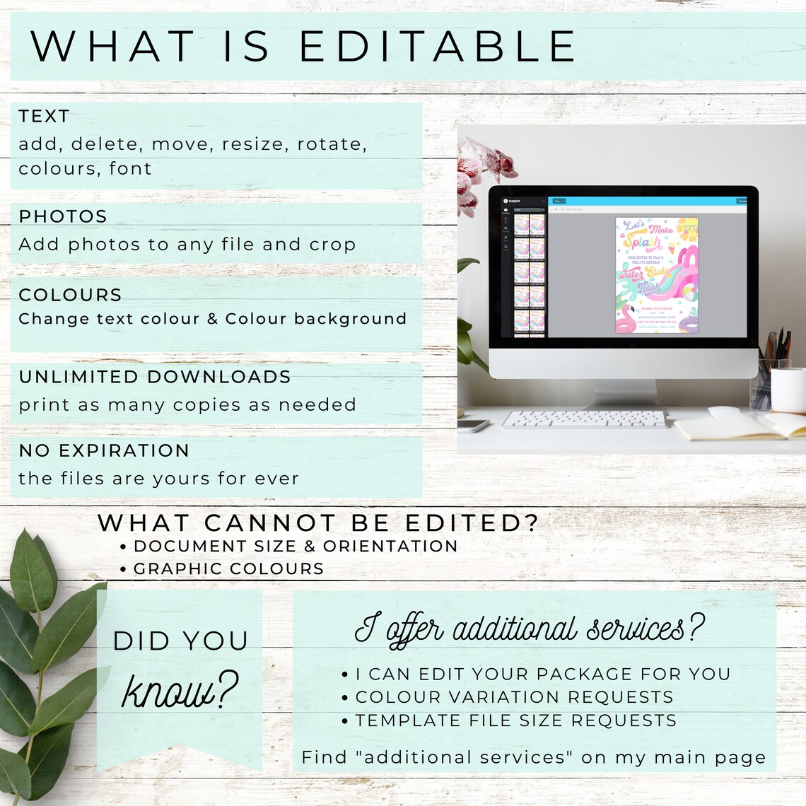 Water Balloon Station Sign Tropical Kids Water Bomb Printable Girls ...