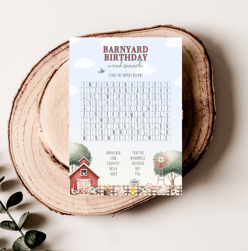 Farm Word Search Puzzle Printable | Animal Word Sleuth Activity | Boys ...