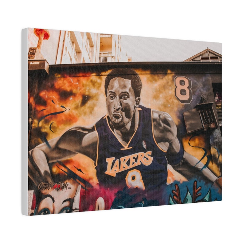 Kobe Bryant Graffiti Matte Canvas - Etsy