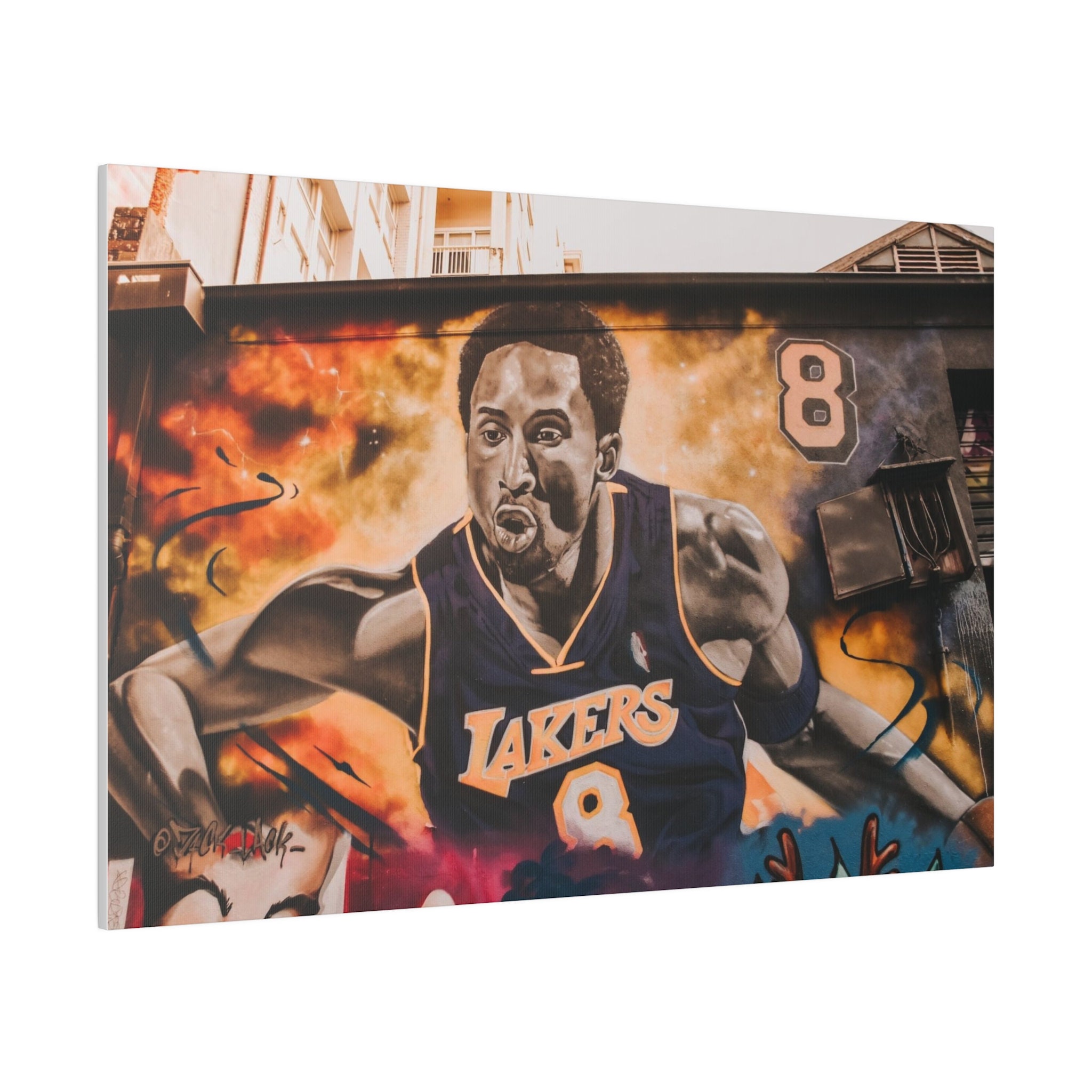 Kobe Bryant Graffiti Matte Canvas - Etsy