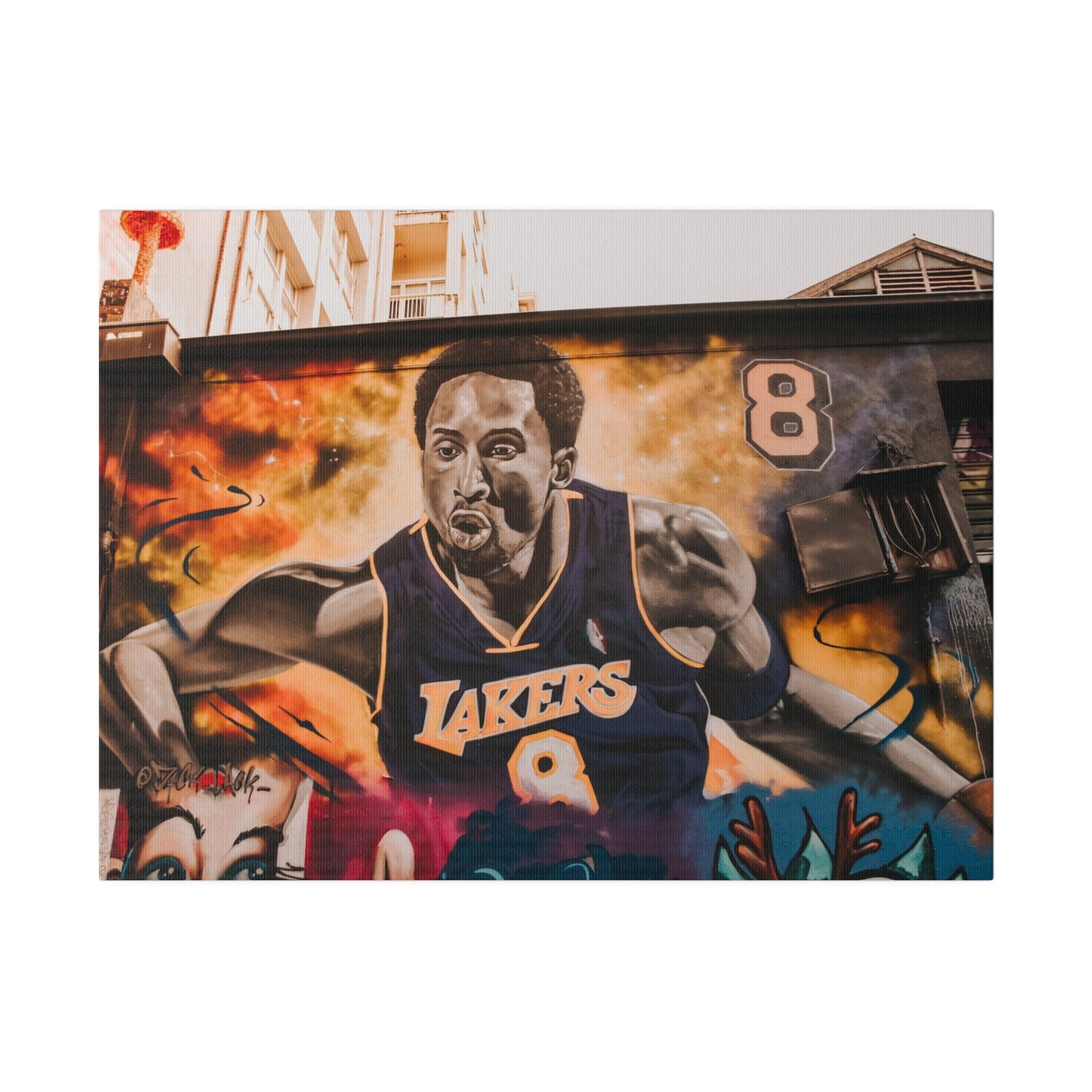 Kobe Bryant Graffiti Matte Canvas - Etsy