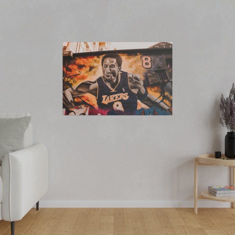 Kobe Bryant Graffiti Matte Canvas - Etsy