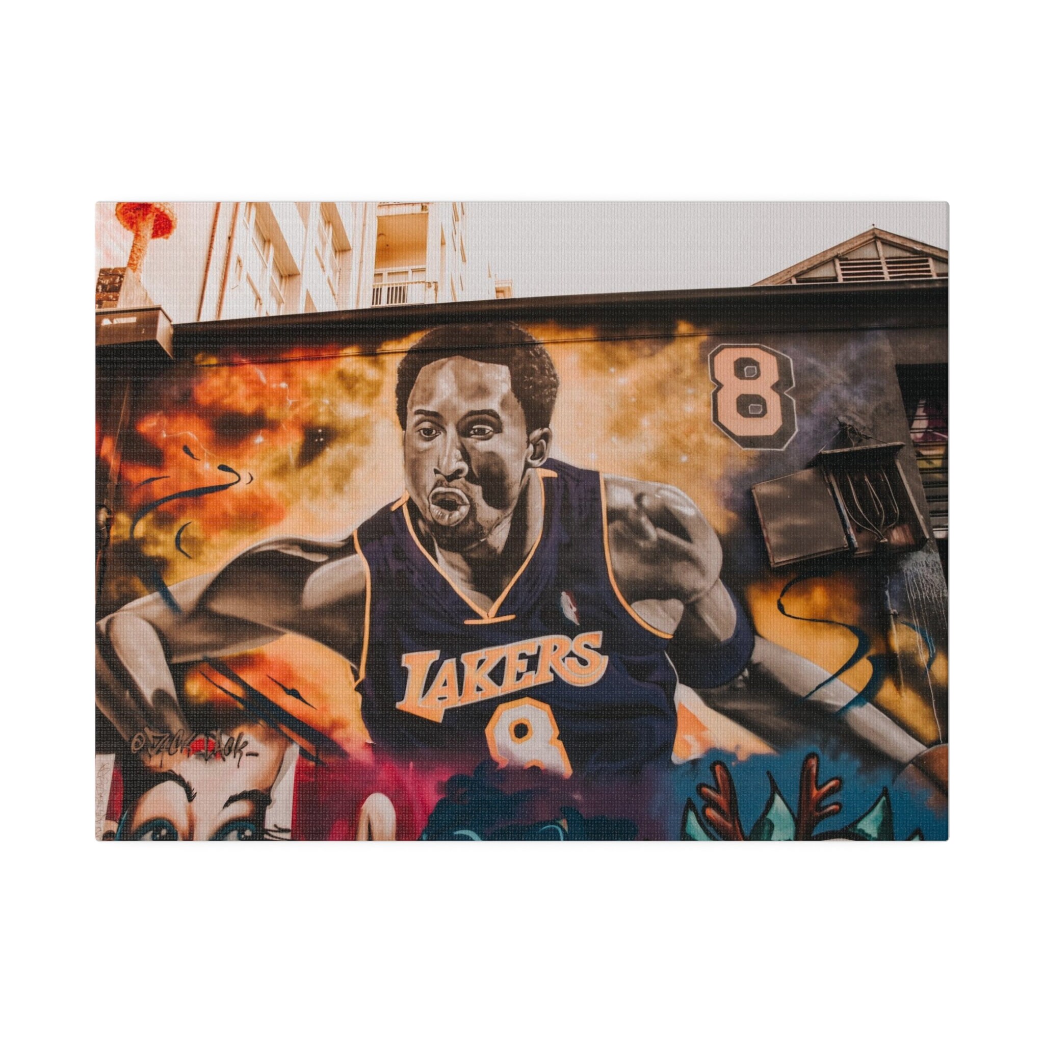 Kobe Bryant Graffiti Matte Canvas - Etsy