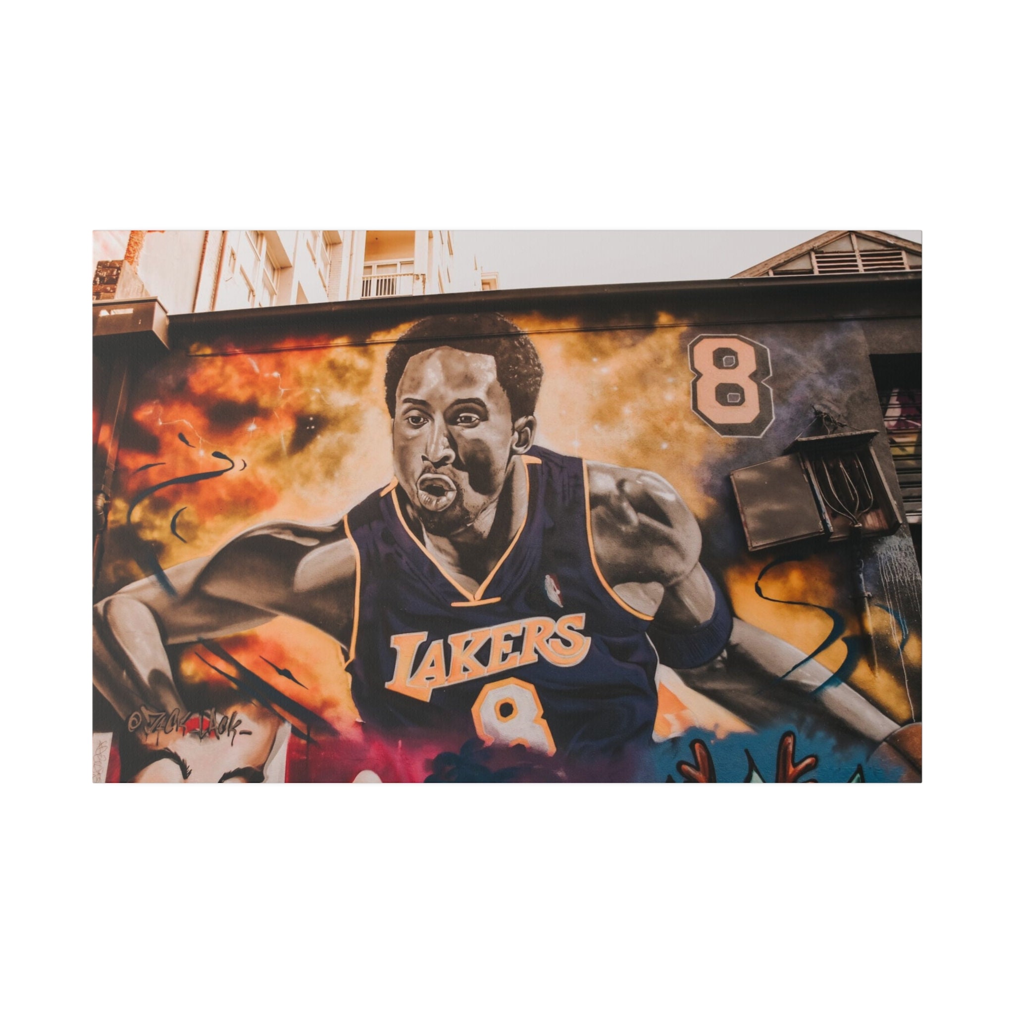 Kobe Bryant Graffiti Matte Canvas - Etsy