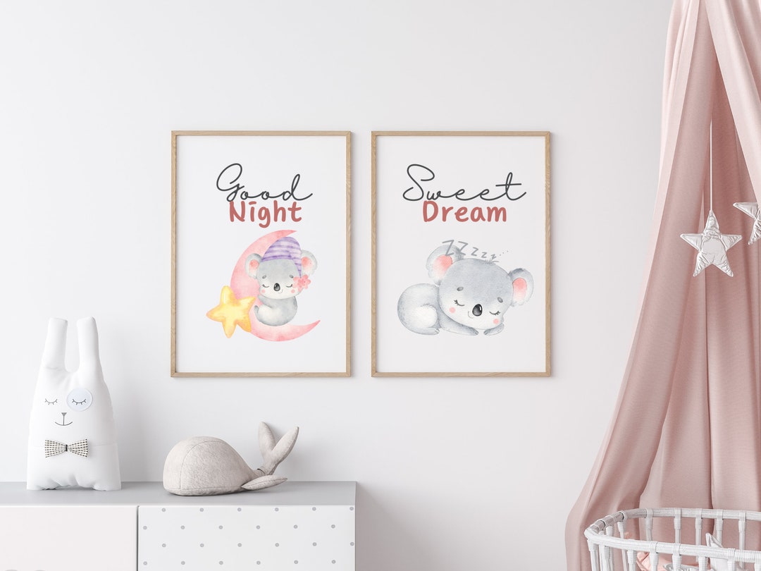 Good Night, Sweet Dream Koala Wall Art | Printable Kids Poster, Kids ...