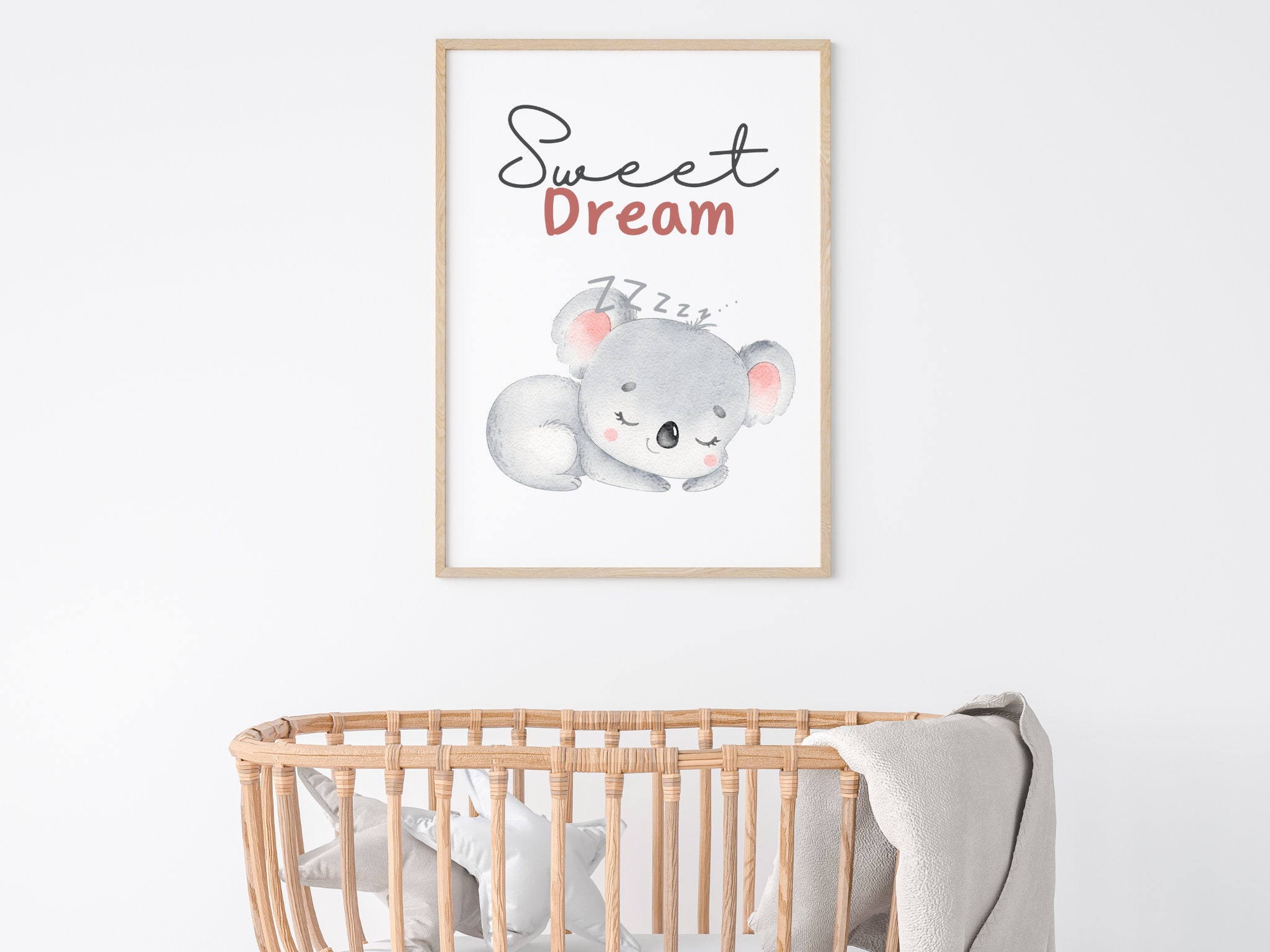 Good Night, Sweet Dream Koala Wall Art | Printable Kids Poster, Kids ...