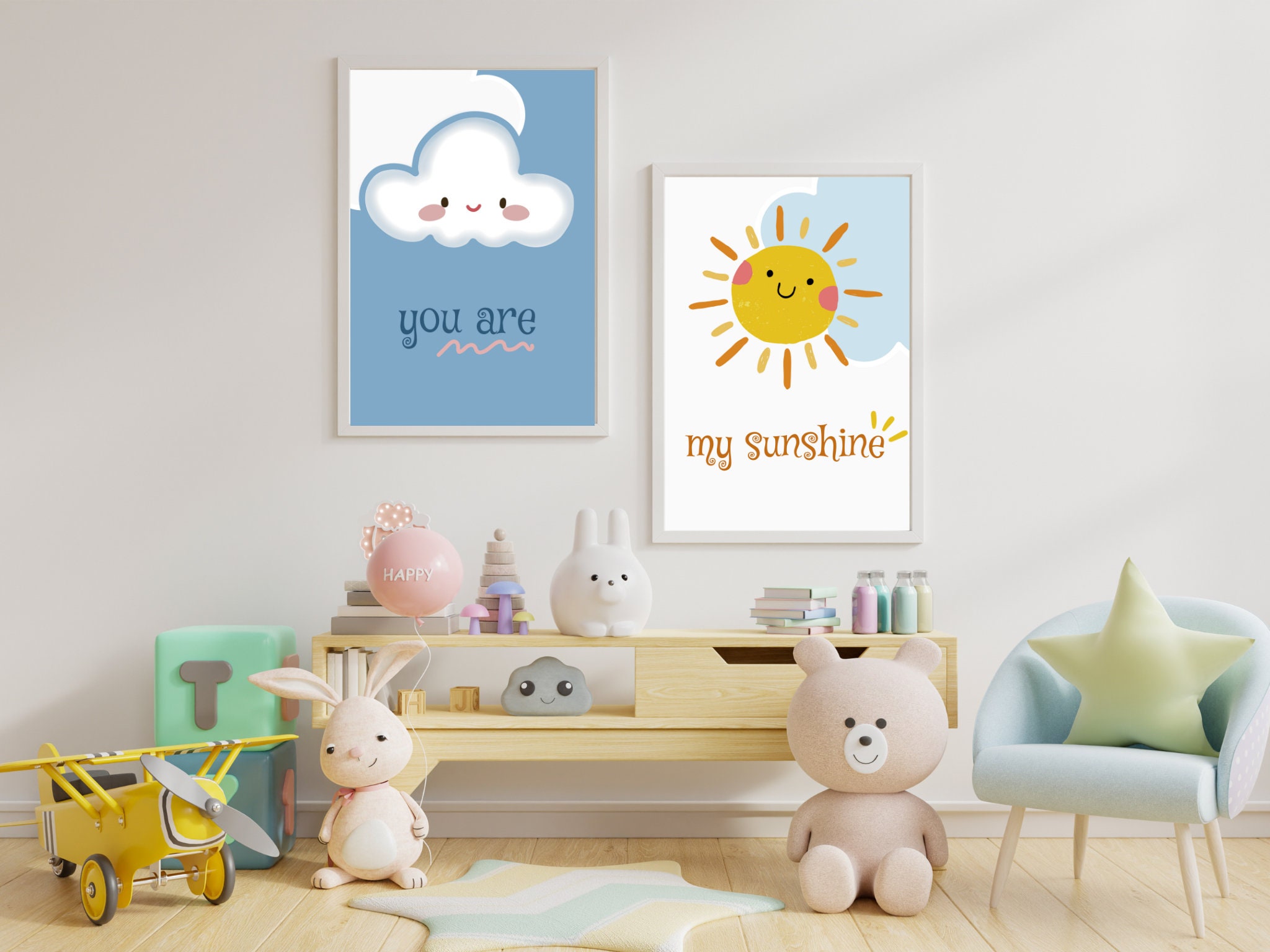 You Are My Sunshine | Kids Poster | Kids Room Decorations | Printable ...
