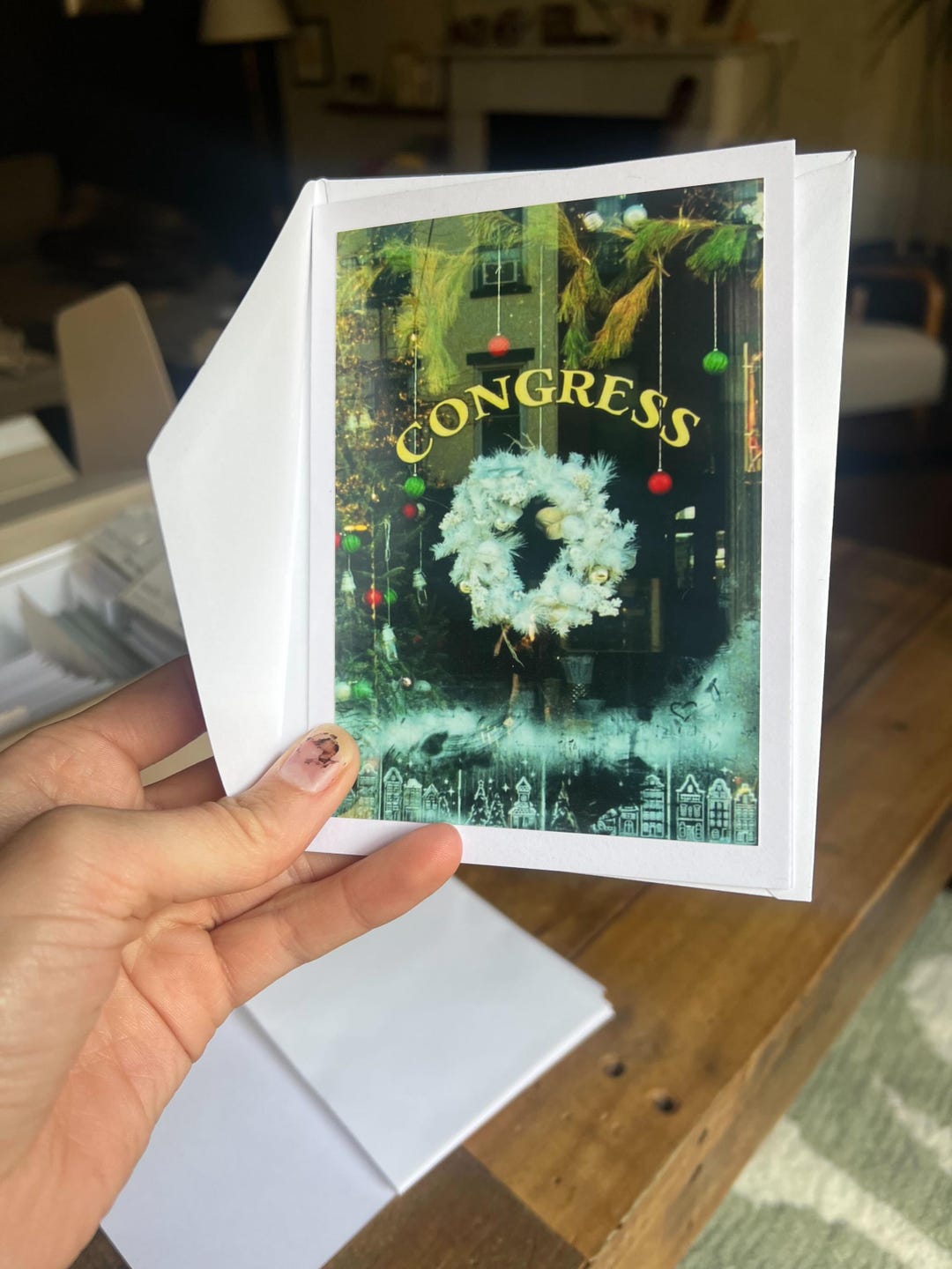 Congress Bar, Cobble Hill Holiday Cards - Etsy