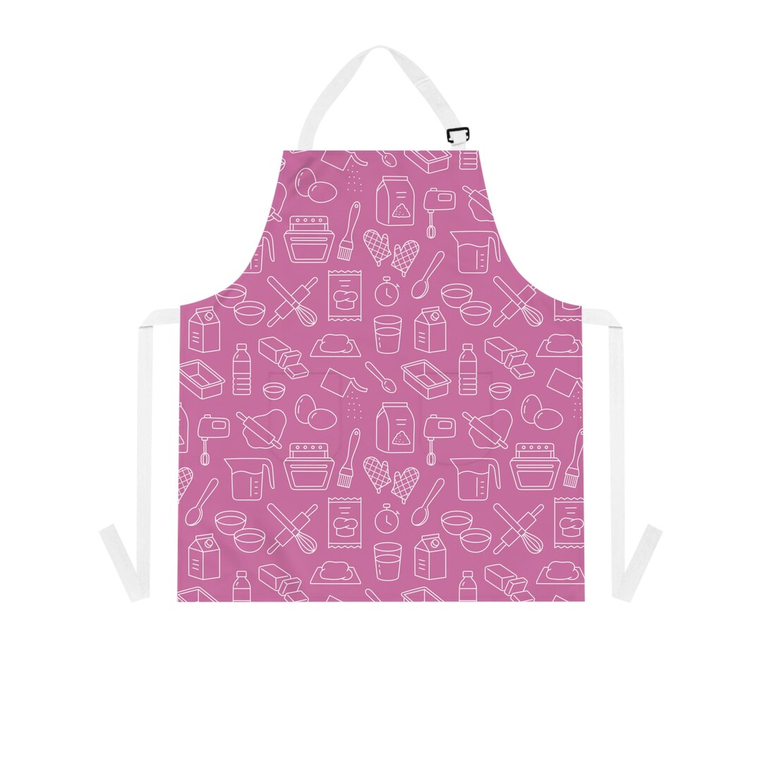 Cooking Pattern Apron, Chef Decor Design, Kitchen Apron - Etsy