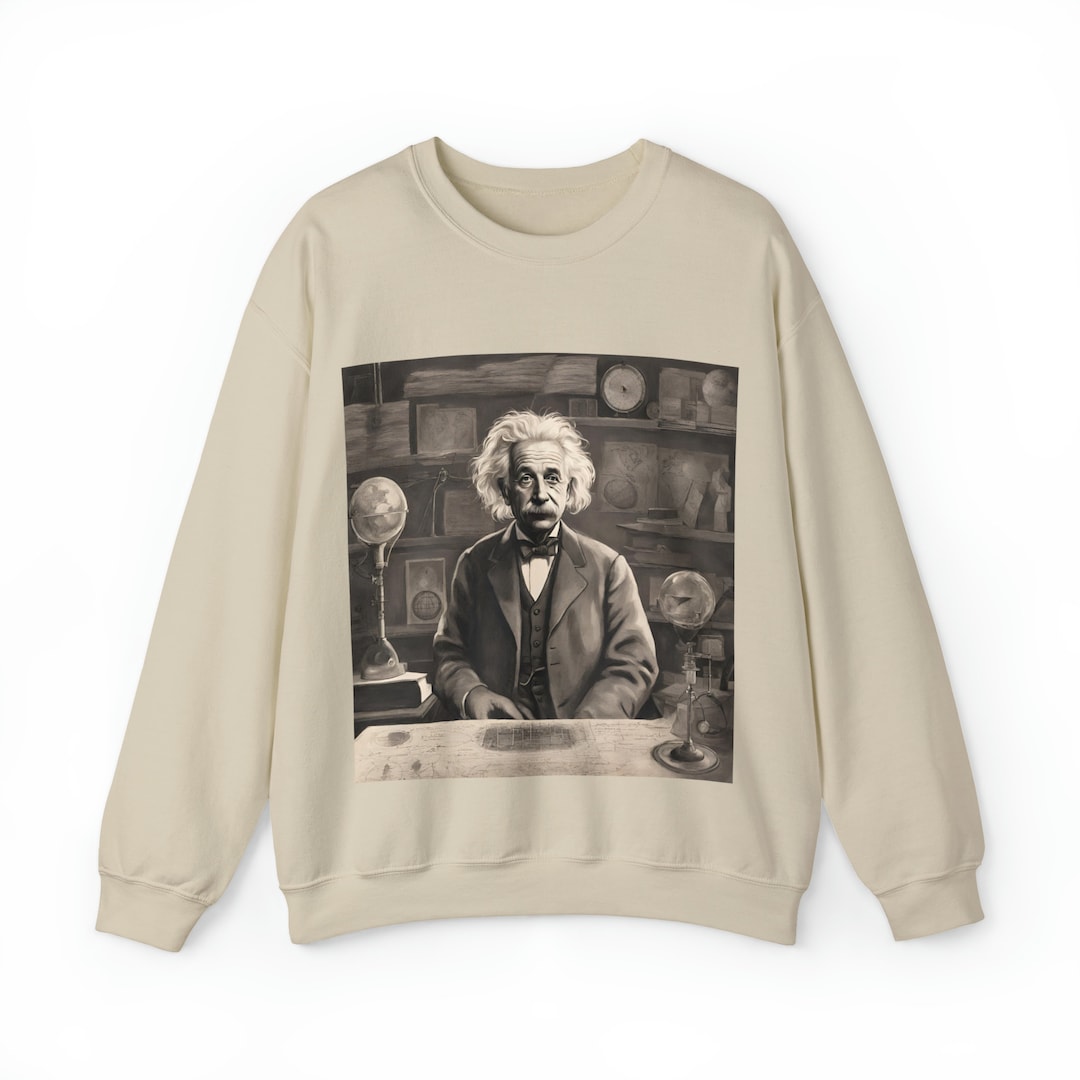 Gender-neutral Albert Einstein Sweater, Computer Science Pullover, Data ...