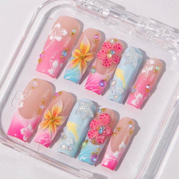 Island Design Nails - Etsy UK