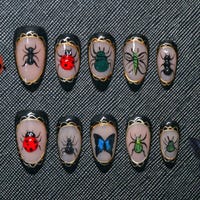Whimsical Moth Press-on Nails - Etsy Canada