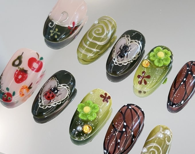 Get Outta My Swamp Press on Nails | Shrek Nails | Swamp Nails | Chrome ...
