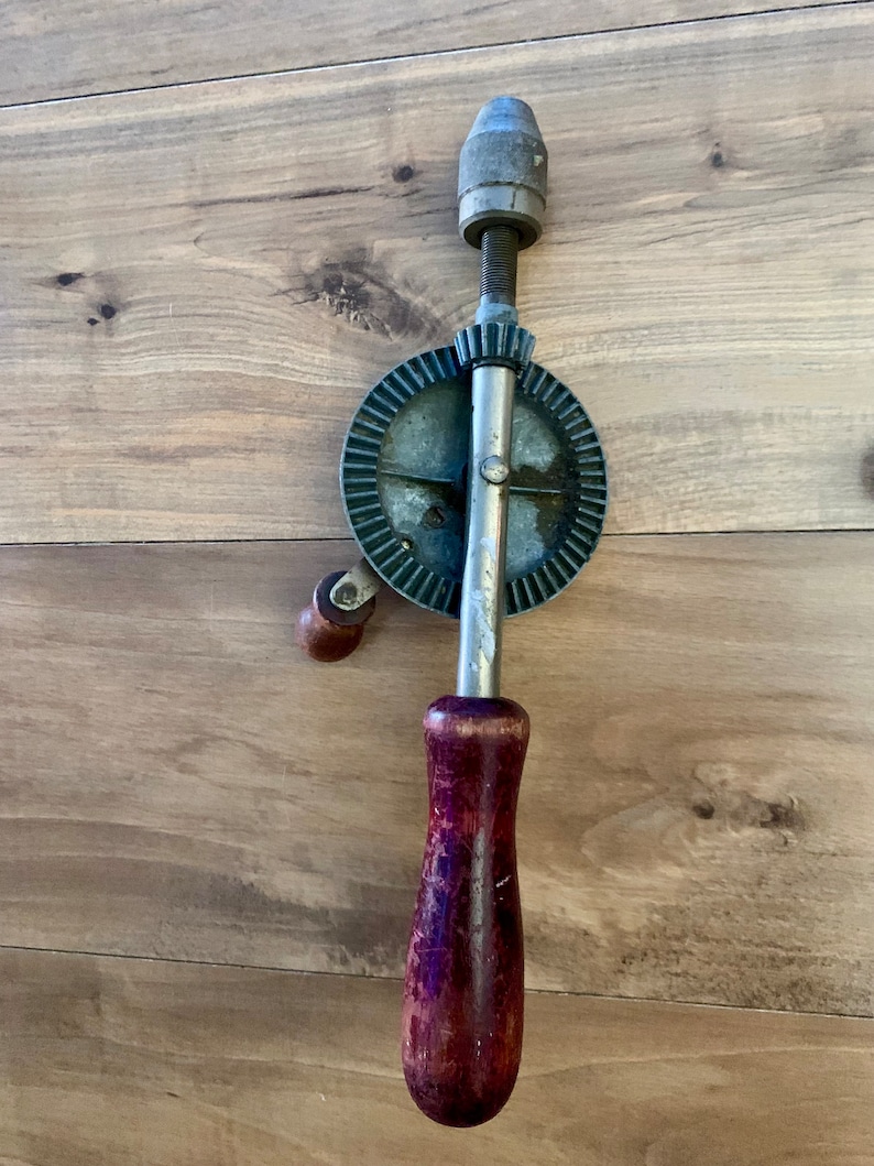 Antique or Vintage Manual Hand Drills Egg Beater, Spiral Ratchet ...