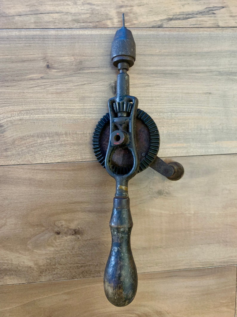 Antique or Vintage Manual Hand Drills Egg Beater, Spiral Ratchet ...