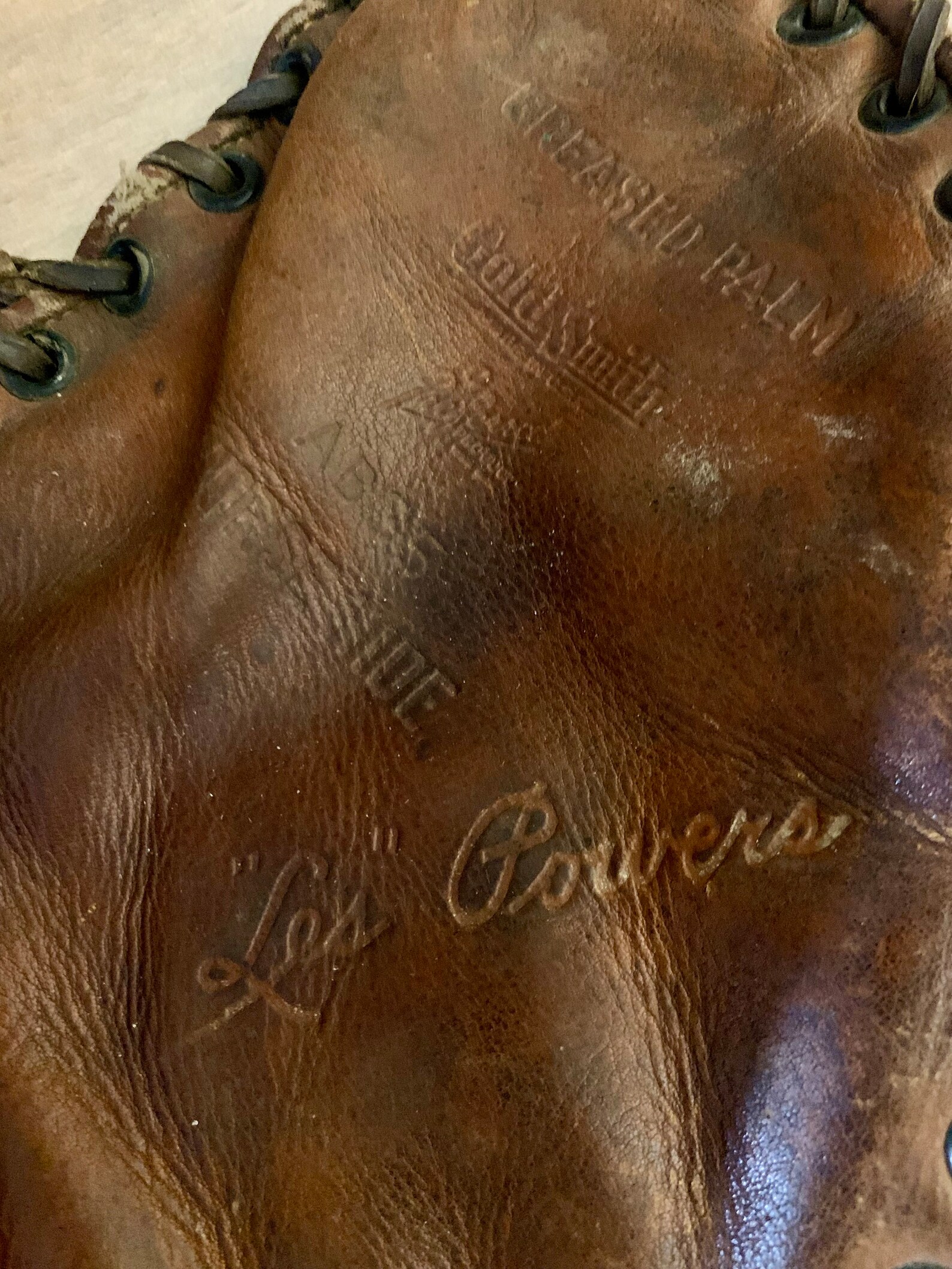 Vintage Baseball Glove Greased Palm Goldsmith “les” Powers AB35 ...