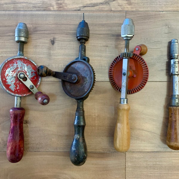 Antique Hand Drill - Etsy