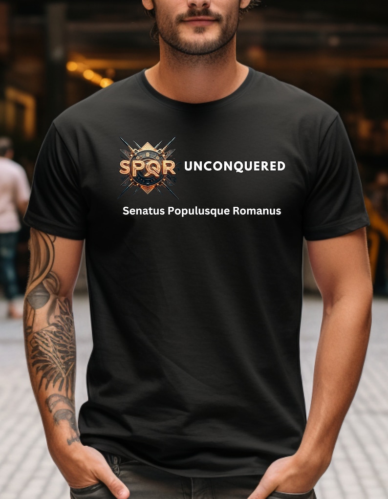 SPQR, SPQR Tshirt, Spqr Shirt Roma, Roman Empire, Unconquered - Etsy