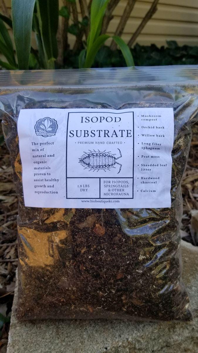 Isopod Substrate: Premium Organic Mix With Leaf Litter and Charcoal. NO ...