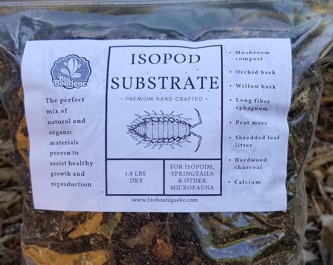 Bioactive Substrate Soil for Terrariums and Vivariums Isopod Enclosure ...