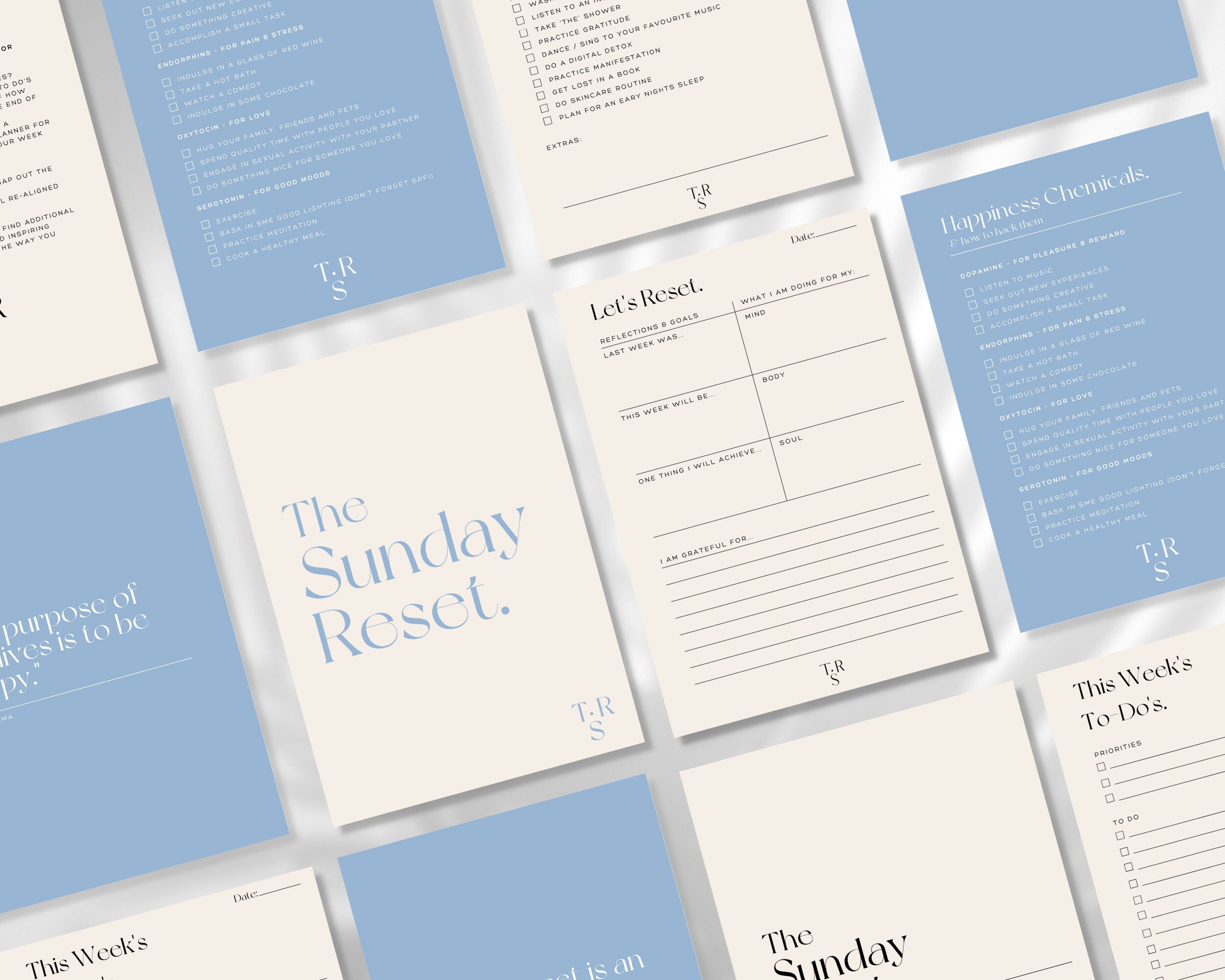 The Sunday Reset 10 Week Printable Planner & Journal // Digital and ...
