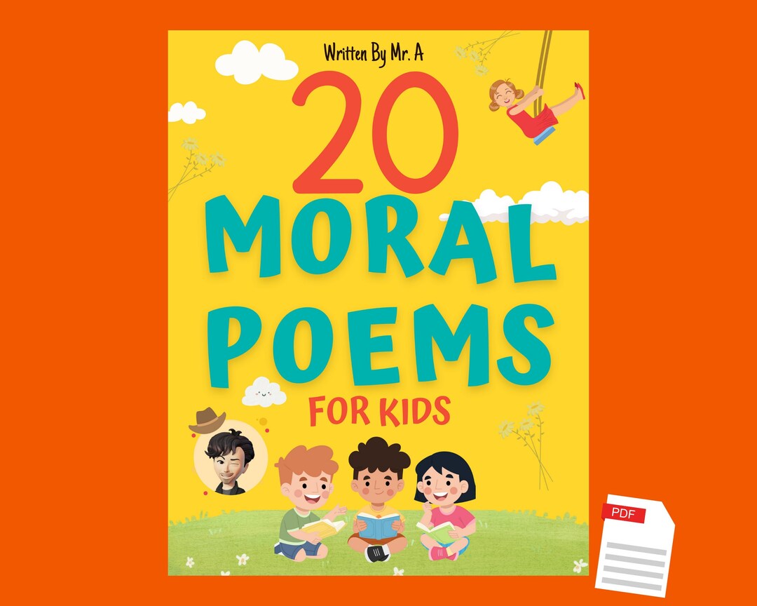 Children's Book 20 Moral Poems on Various Subjects Poems - Etsy