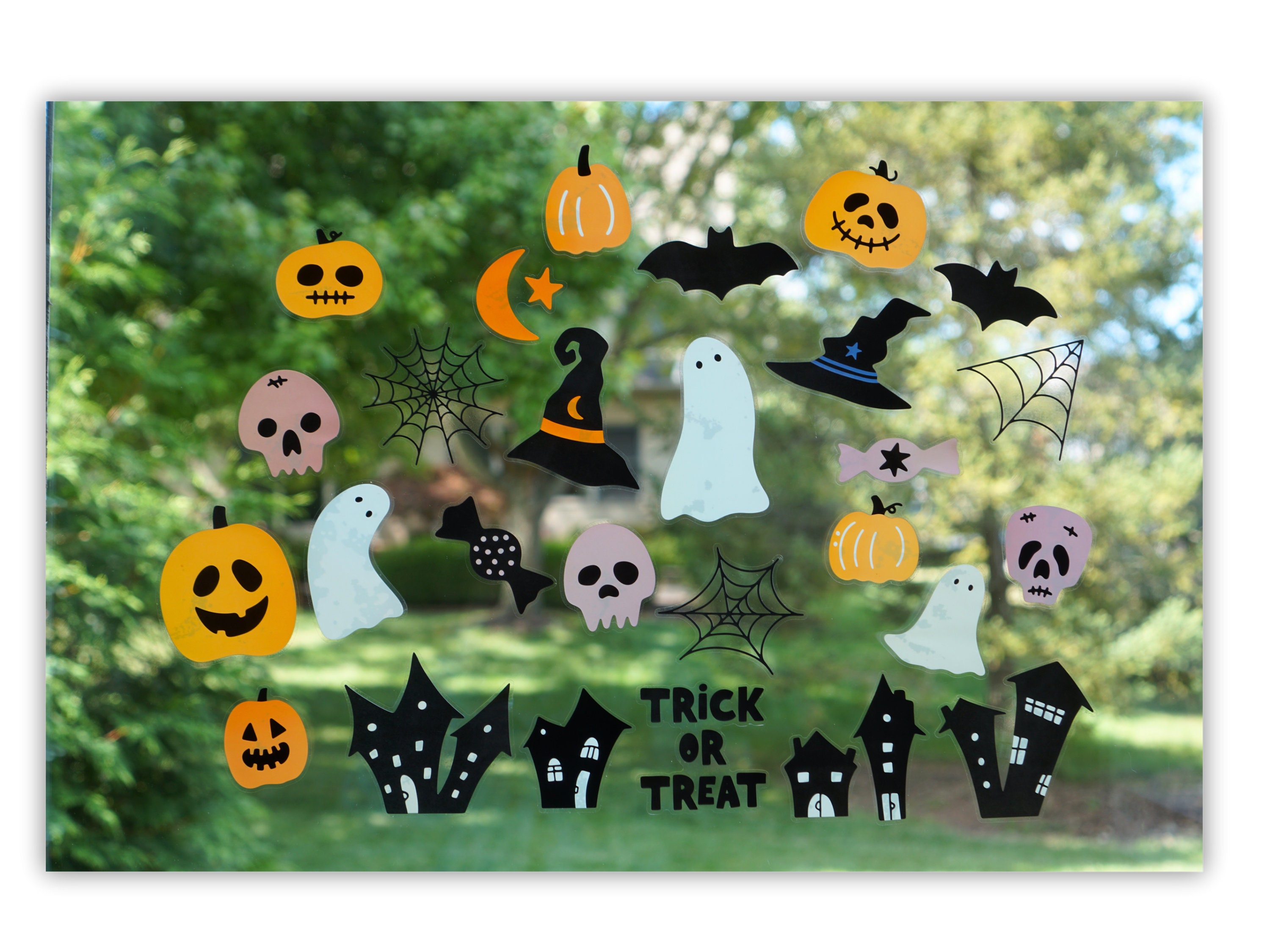 Spooky Halloween Window Clings - Etsy