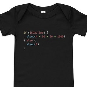 To Sleep or Not to Sleep | Programming | Code | Baby One Piece - Etsy