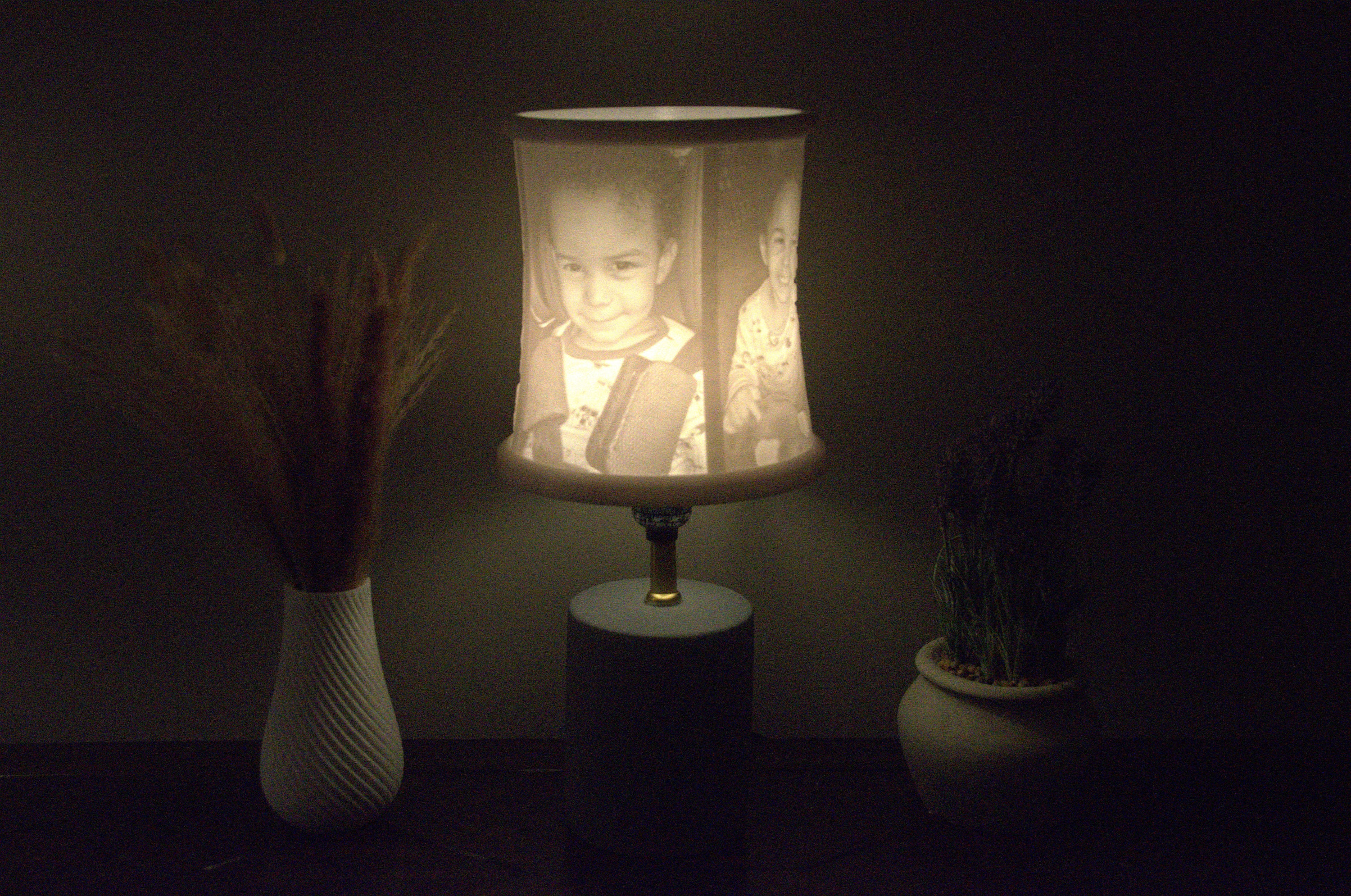 Customized Lithophane Lamp Shade, 3D Printed Photo Lamp - Etsy