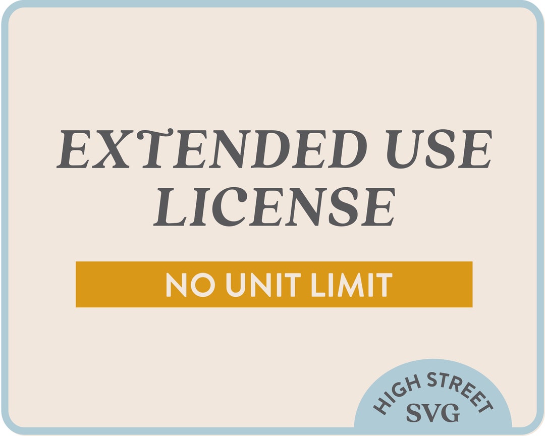 Extended Use License for ALL Designs No End Unit Limit, Licenses for ...