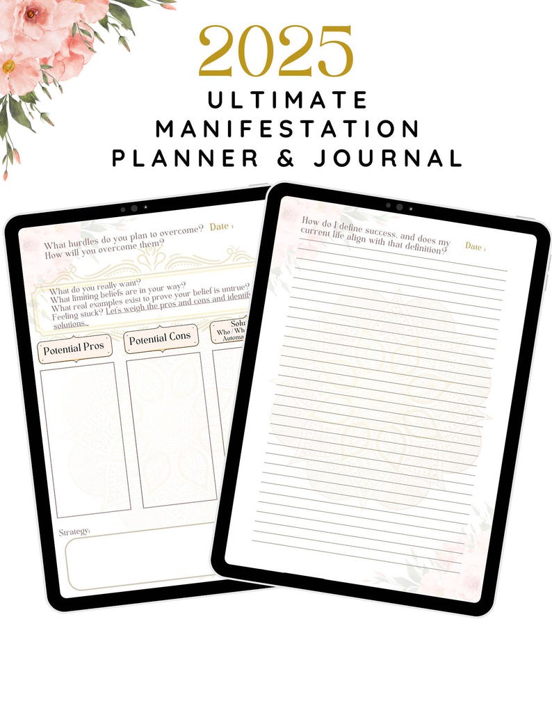 2025 Ultimate Manifestation Planner & Journal - Etsy