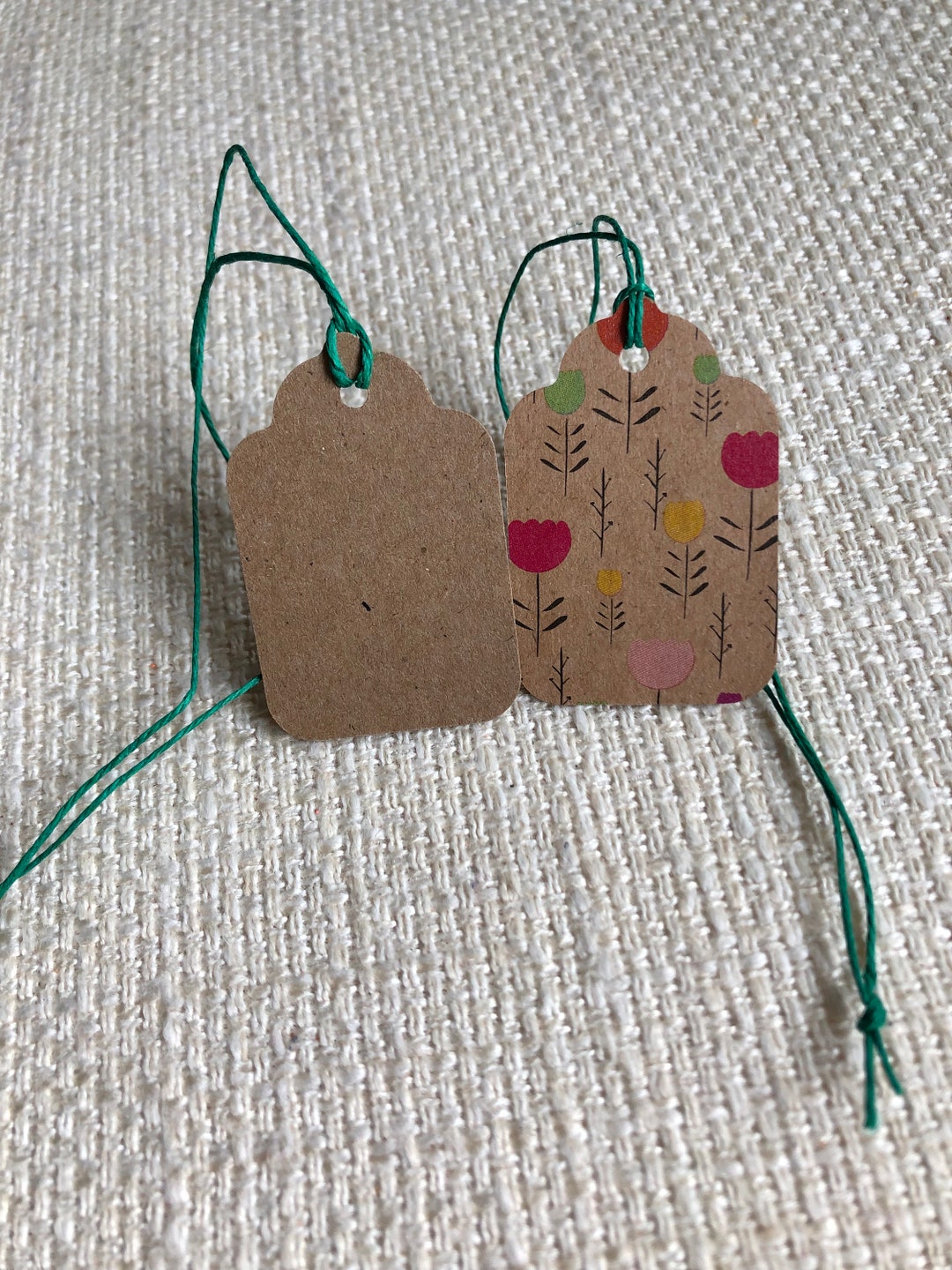 Price Tags / Gift Tags / Hang Tags, Blank Back Side, Multi-colored ...