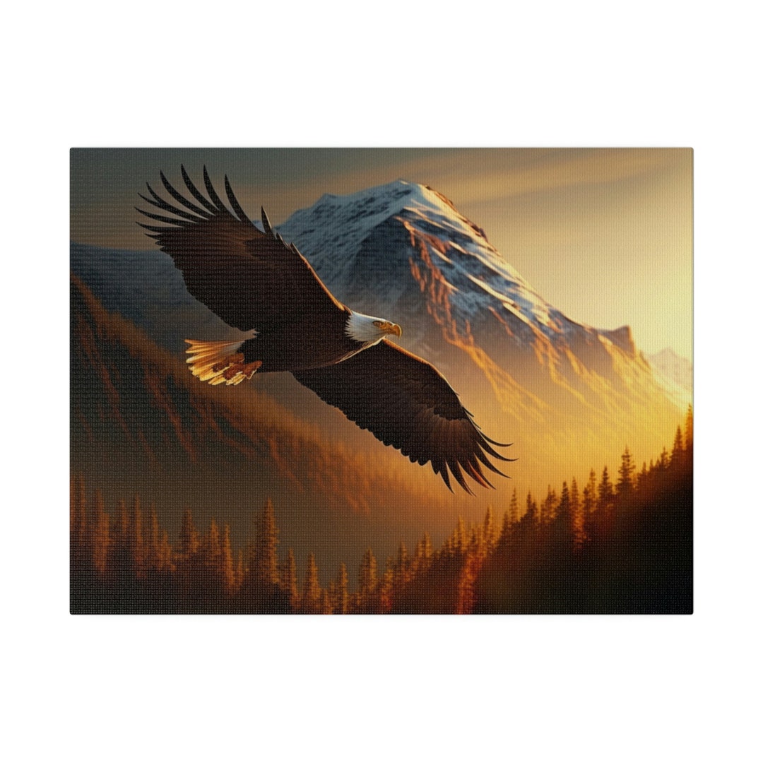 Soaring Eagle Matte Canvas, Stretched, 0.75 - Etsy