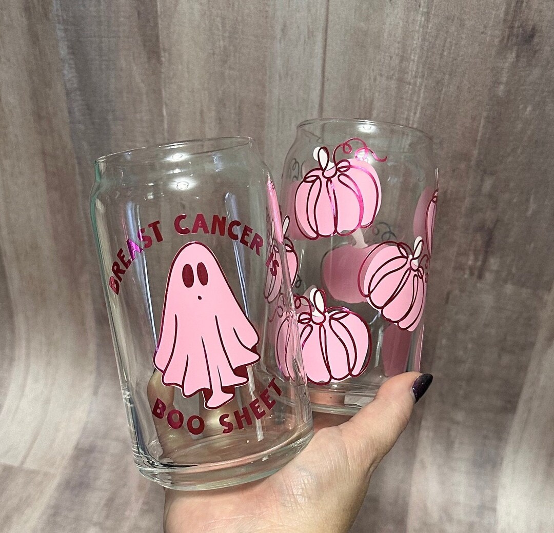 Breast Cancer Cup, Pink Pumpkins, Breast Cancer Gift, Pink Ghost Cup ...