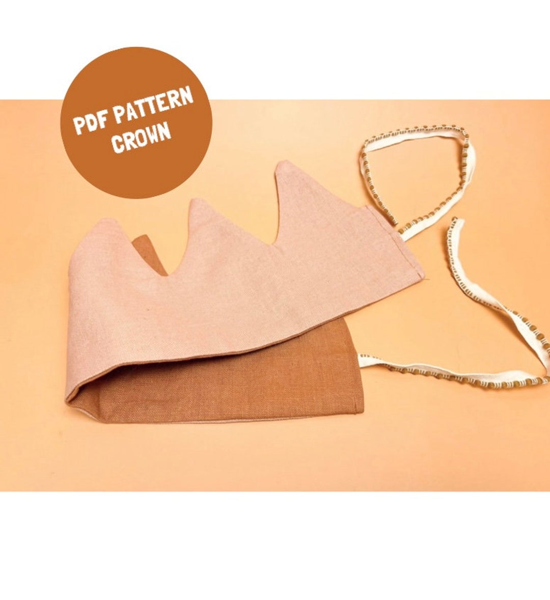 CROWN Pdf Sewing Pattern, Birthday Crown, Babies Girls Boys, Crown for ...