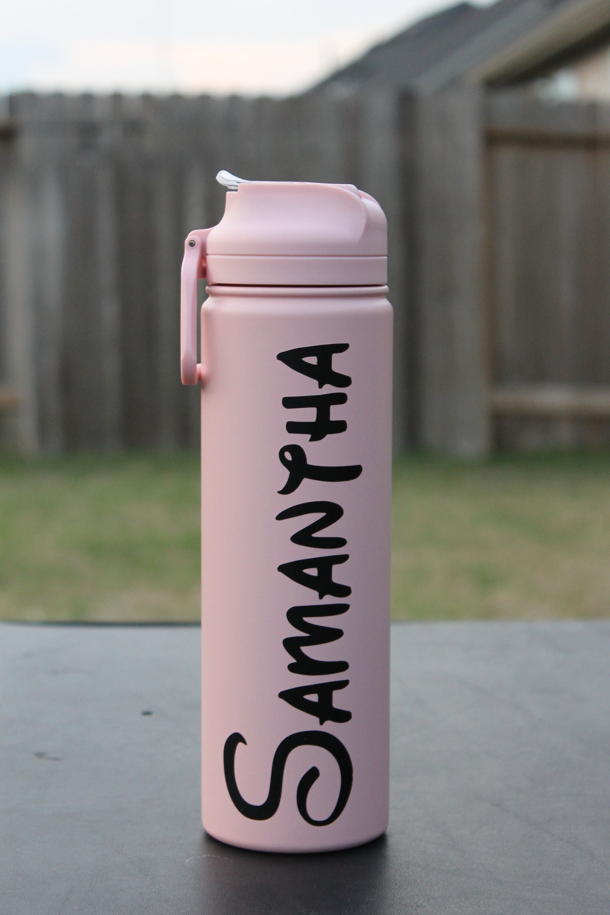 Custom Text Water Bottle Personalized Name Water Bottle Hot & Cold ...