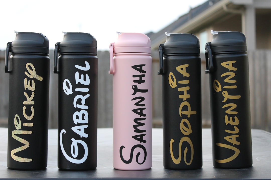 Custom Text Water Bottle Personalized Name Water Bottle Hot & Cold ...