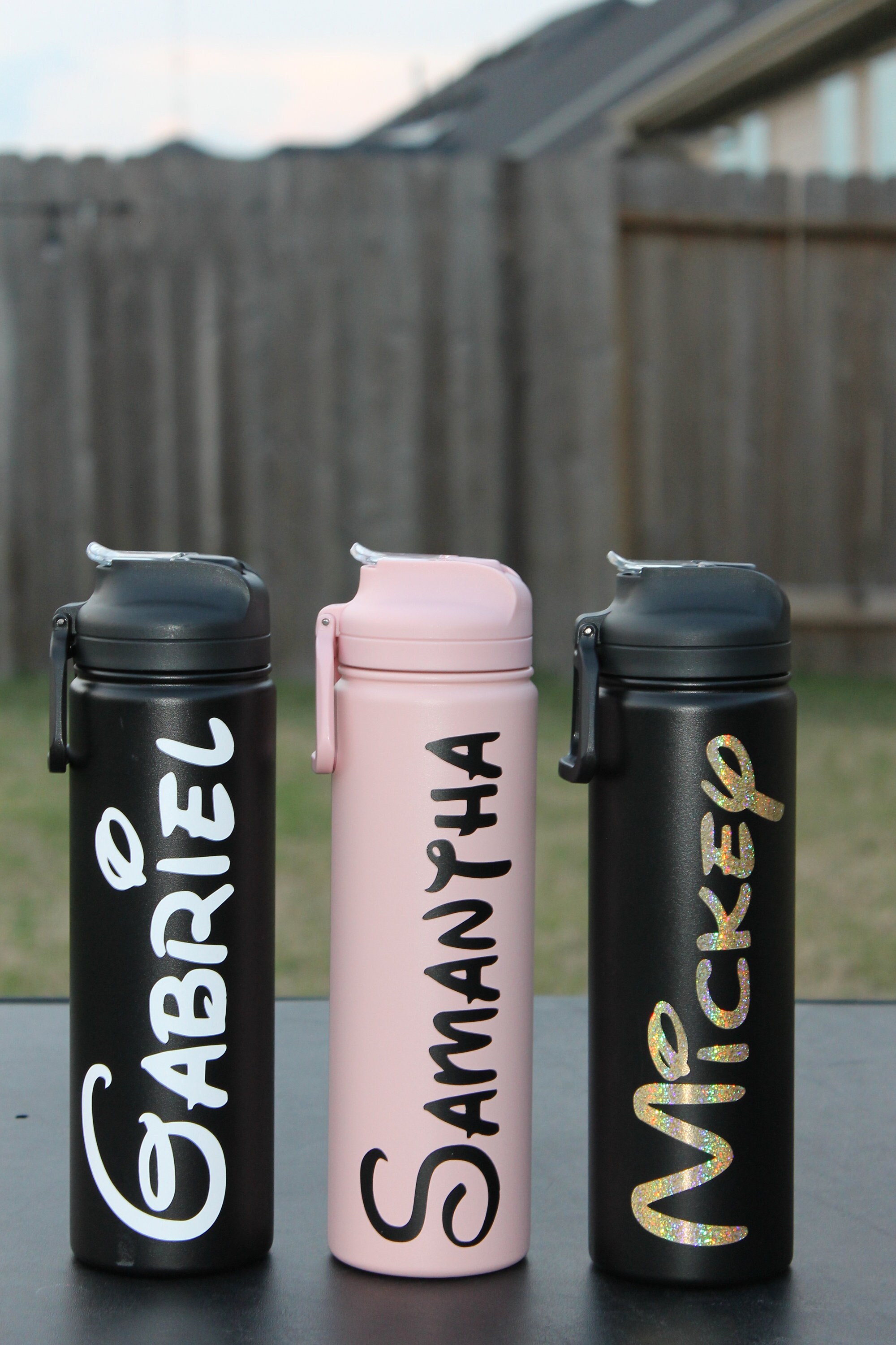 Custom Text Water Bottle Personalized Name Water Bottle Hot & Cold ...