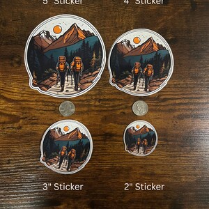 Mountain Explorer Hiker Sticker Adventure Vinyl Decal, Nature ...