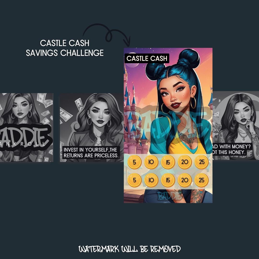 Castle Cash Savings Challenge Enchanted Kingdom Budget Planner ...